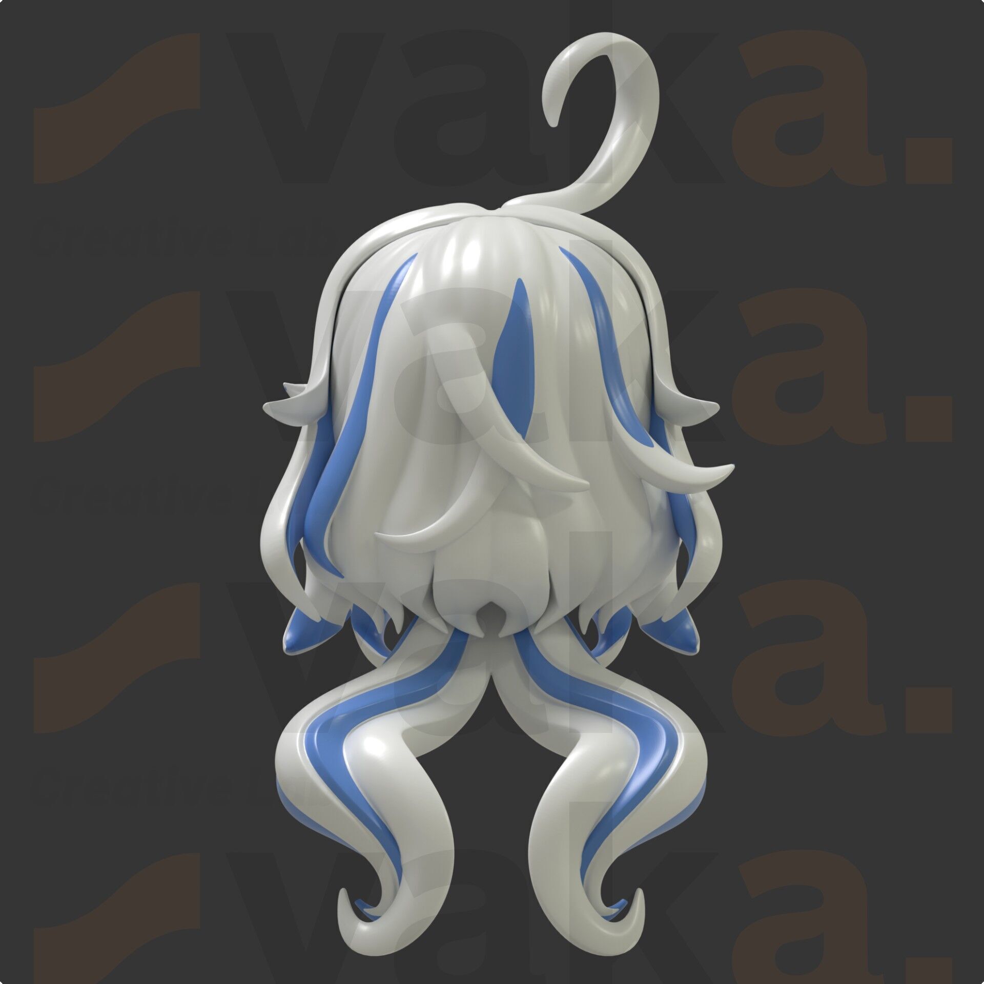 Furina Genshin Impact Custom Nendoroid Hair 3D Printable File 3D model ...