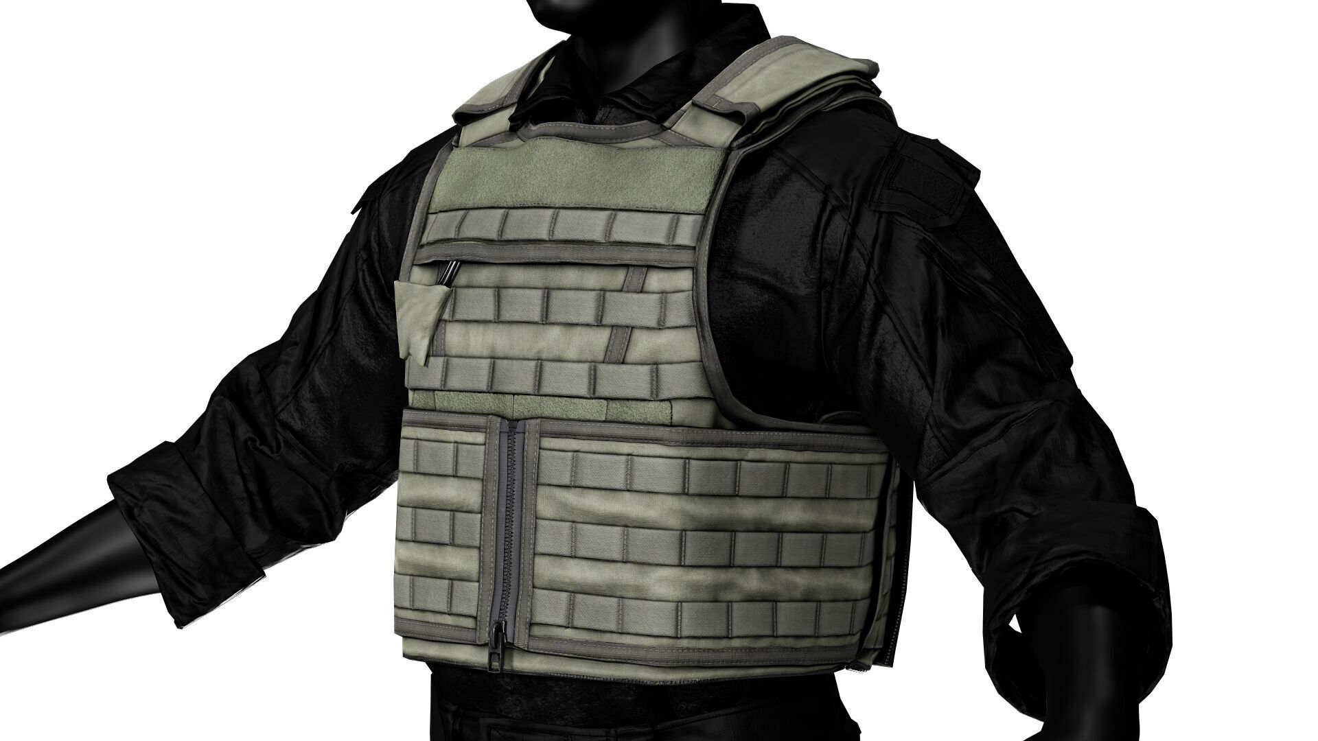 3D model PARACLETE RAV VEST VR / AR / low-poly | CGTrader