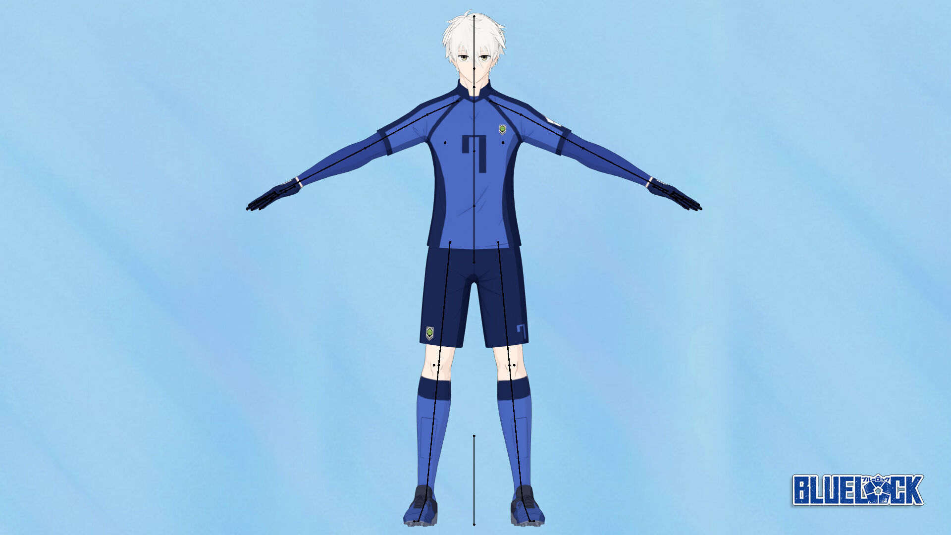 3D model Nagi Seishiro - Blue Lock VR / AR / low-poly | CGTrader