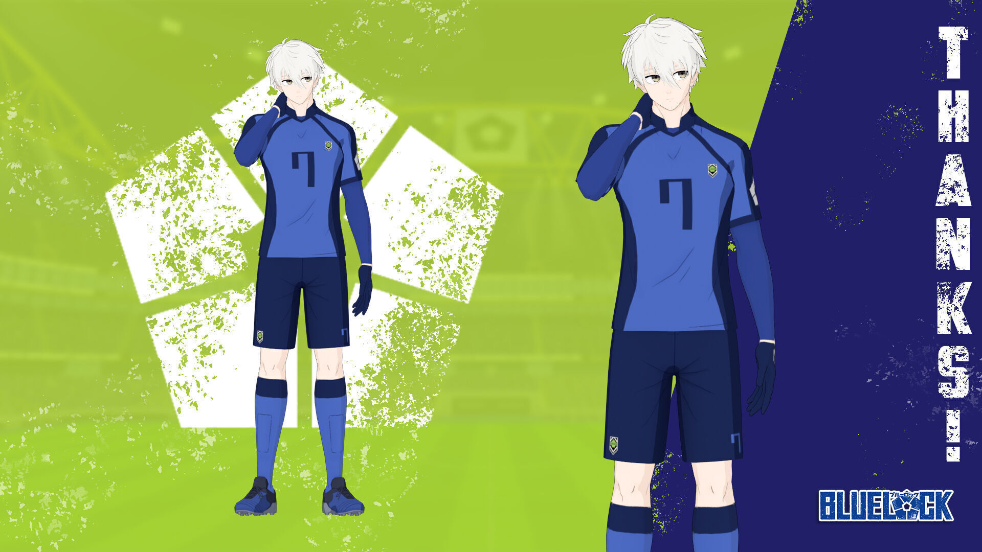 3D model Nagi Seishiro - Blue Lock VR / AR / low-poly | CGTrader