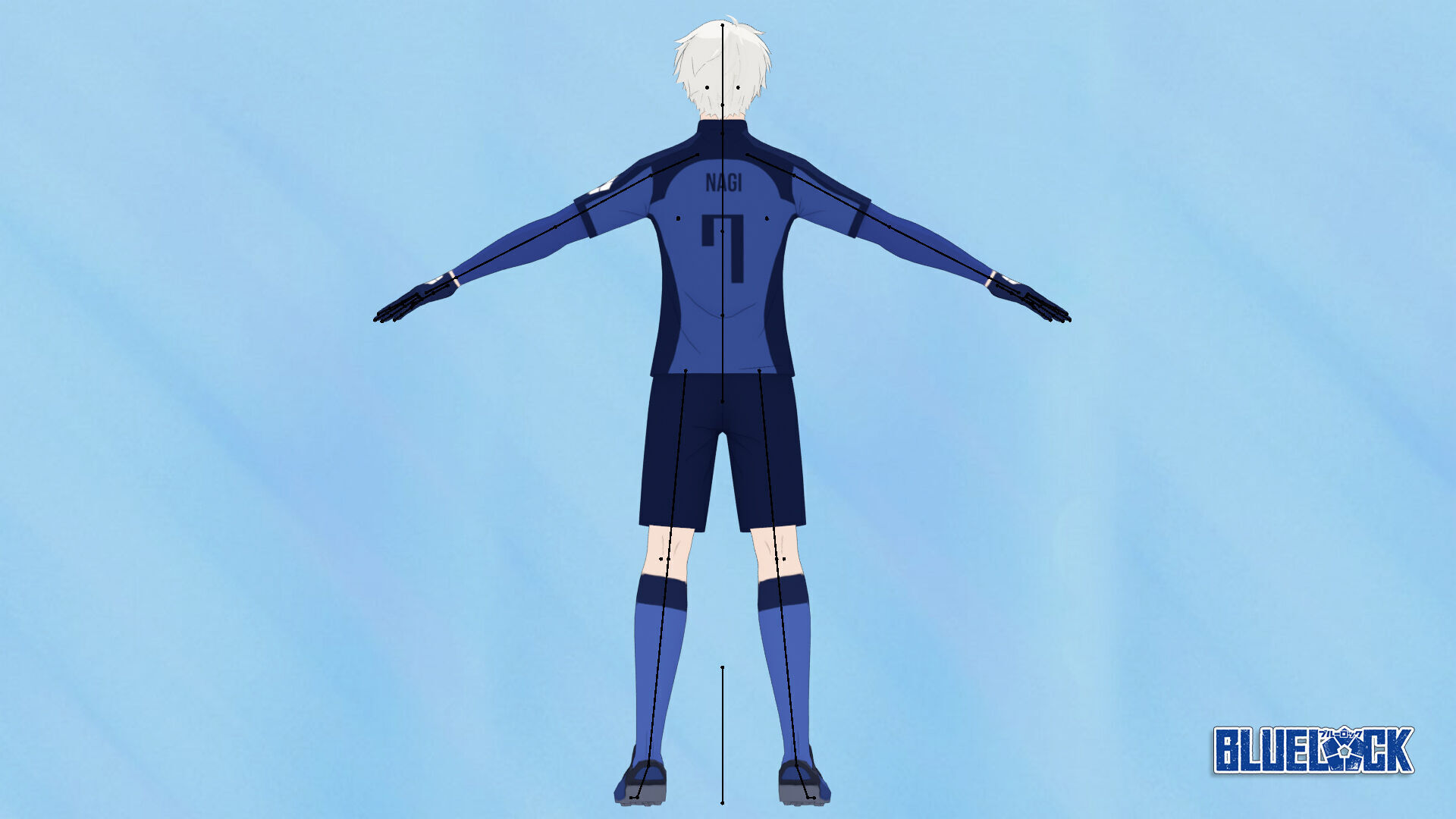 3D model Nagi Seishiro - Blue Lock VR / AR / low-poly | CGTrader