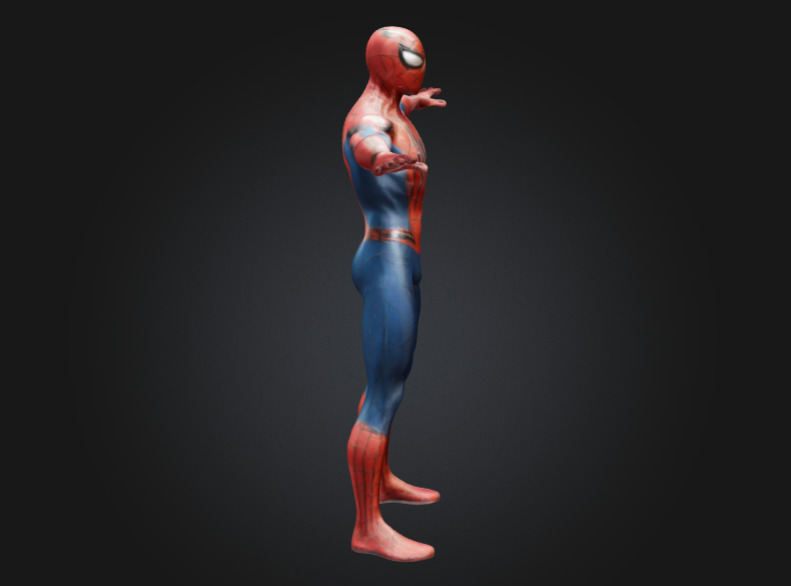 3D model Classic Spider-Man 3D Model T-Pose VR / AR / low-poly | CGTrader