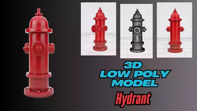 3D model Stylized Fire Hydrant Prop Game Asset for Urban Environments ...