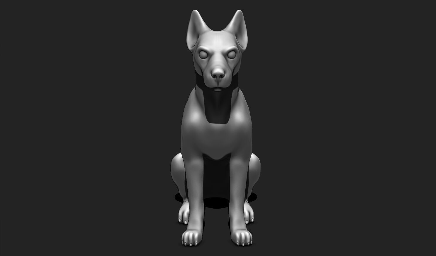 Realistic Dog STL File for 3D Printing - High-Quality Dog STL 3D model ...