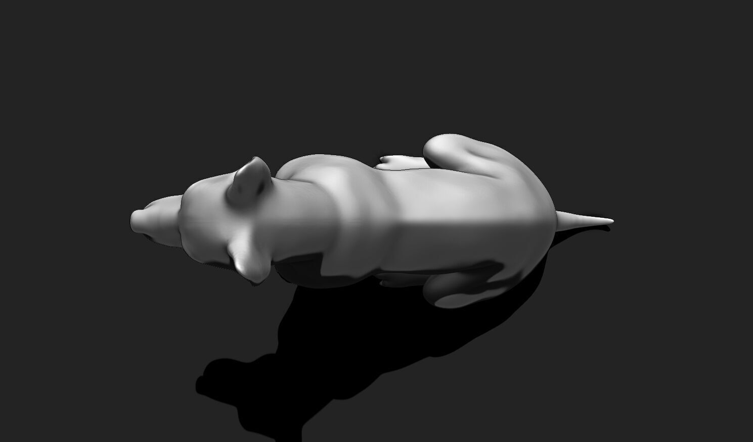 Realistic Dog STL File for 3D Printing - High-Quality Dog STL 3D model ...