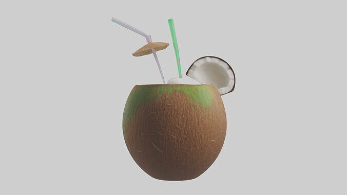 Coconut Drink model 3D model | CGTrader