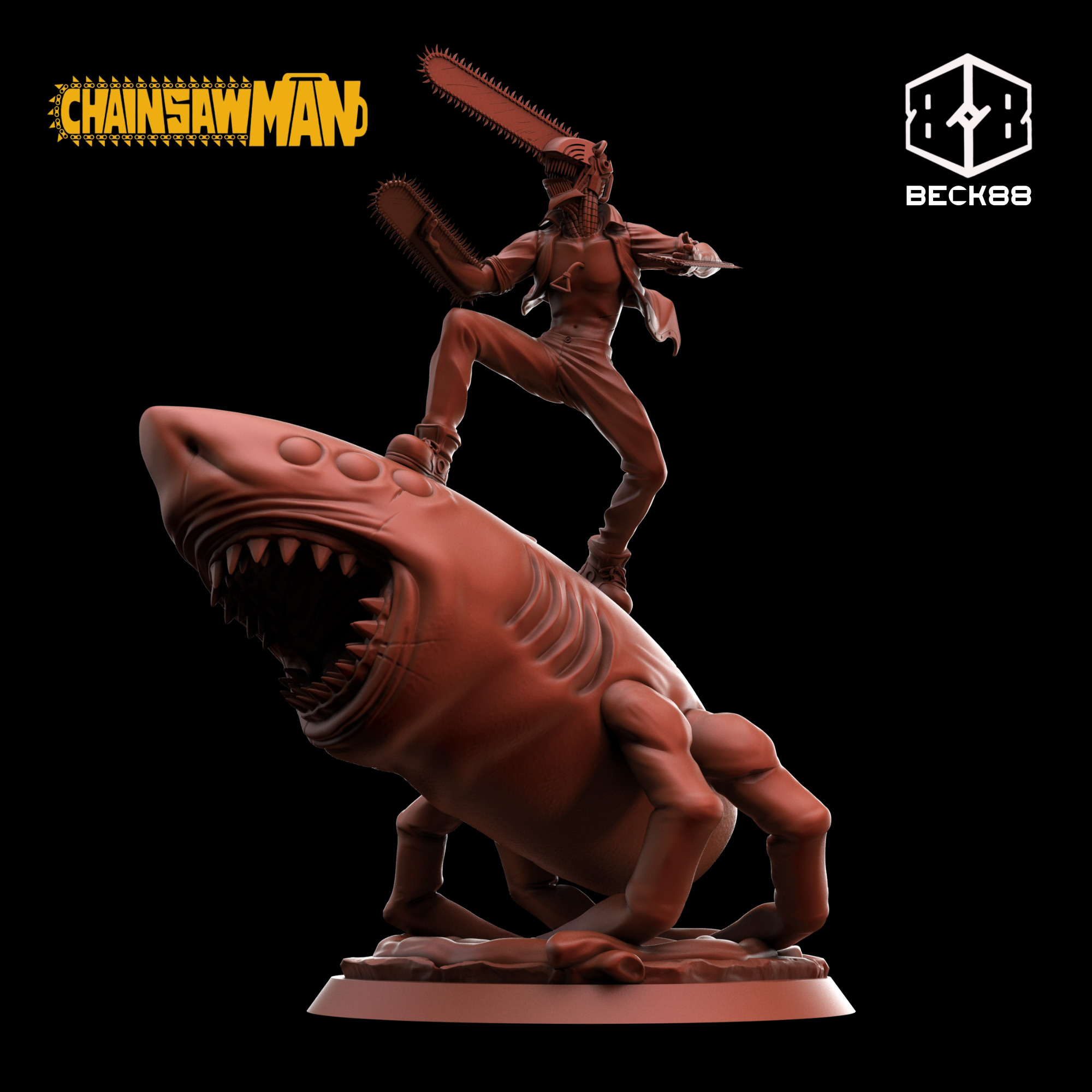 Denji and Beam - Chainsaw Man 3D model 3D printable | CGTrader