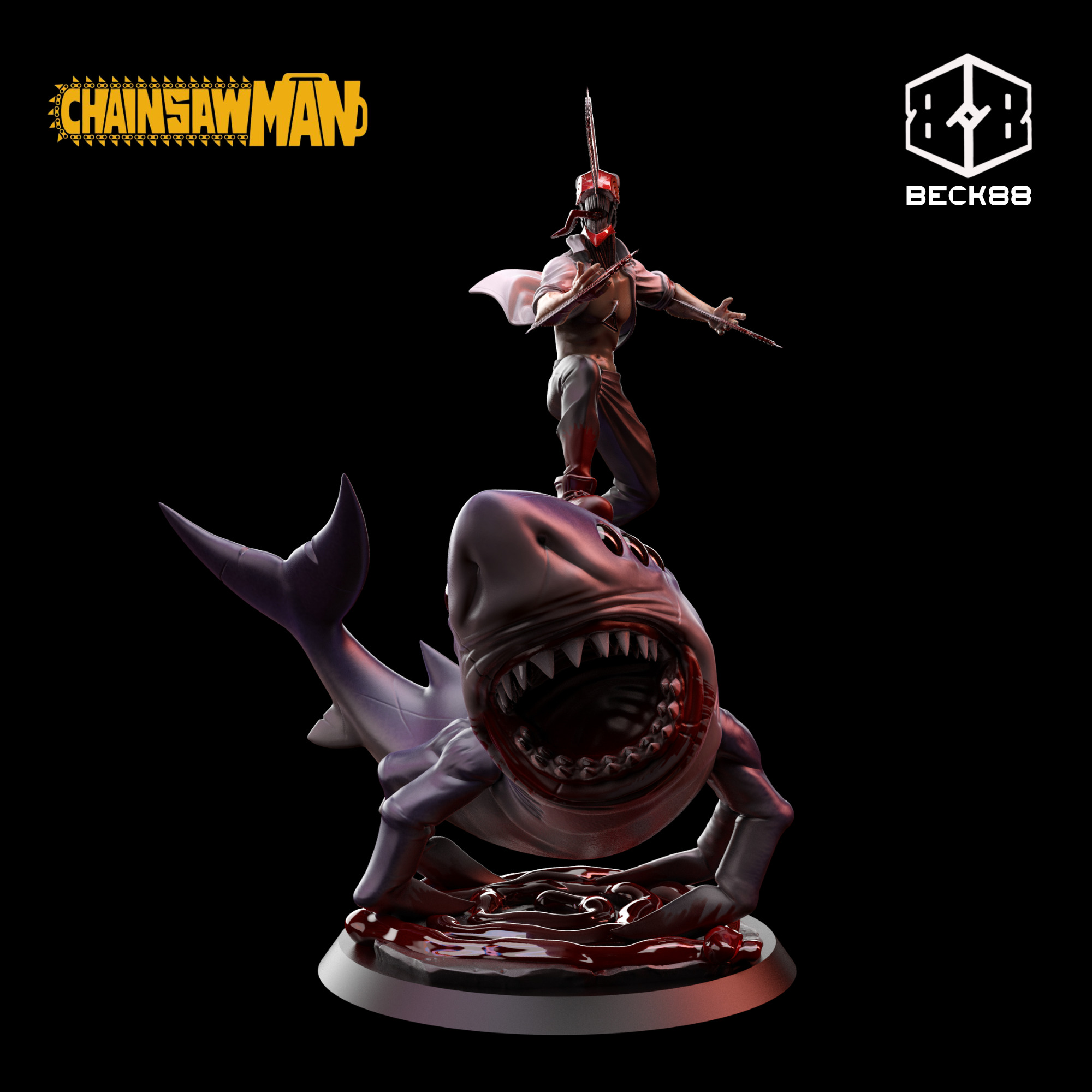 Denji and Beam - Chainsaw Man 3D model 3D printable | CGTrader