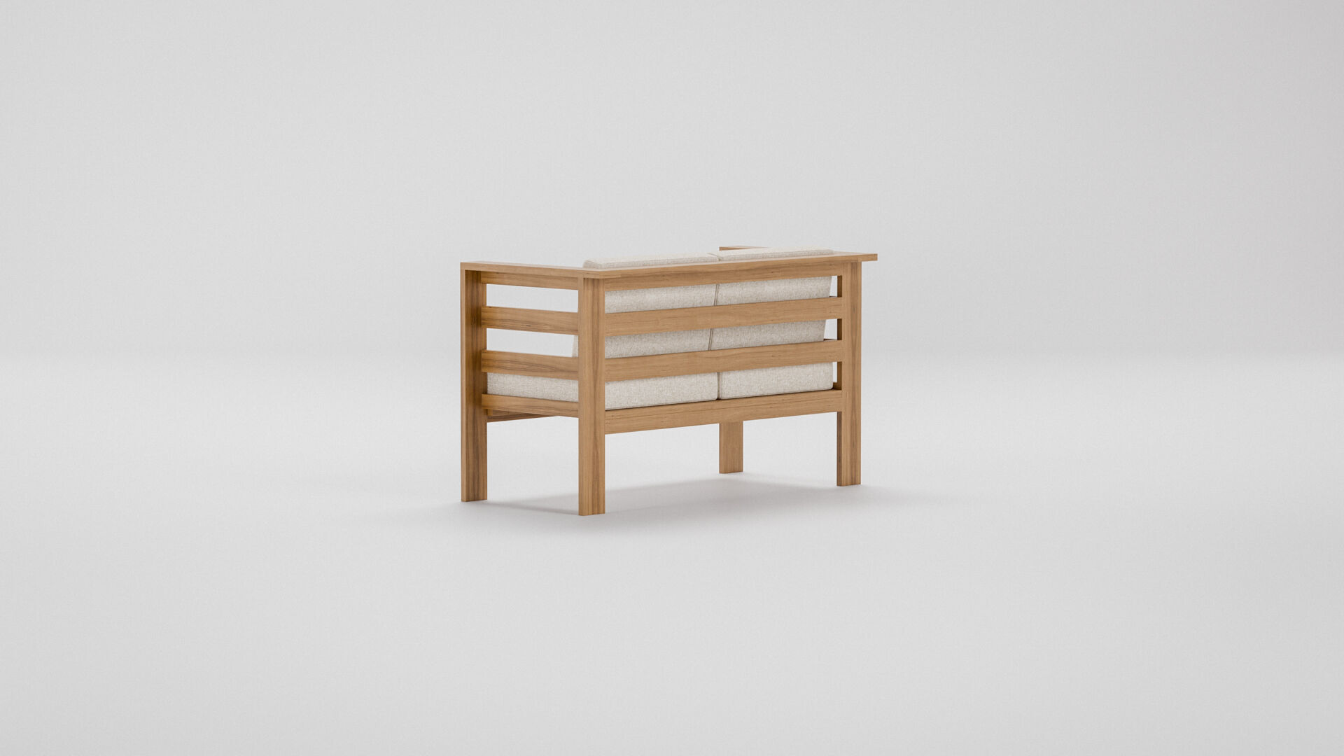 3D model Teak wood chairs couch and table VR / AR / low-poly | CGTrader