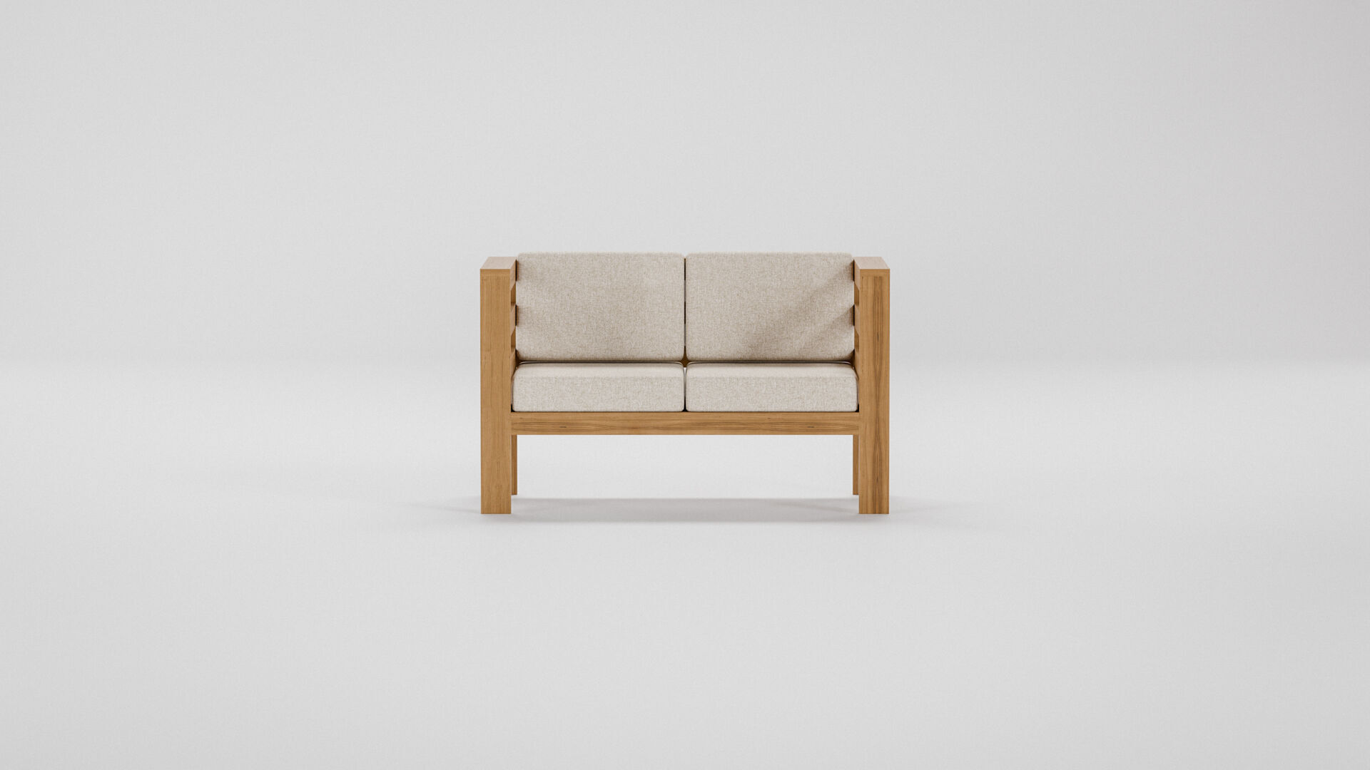 3D model Teak wood chairs couch and table VR / AR / low-poly | CGTrader