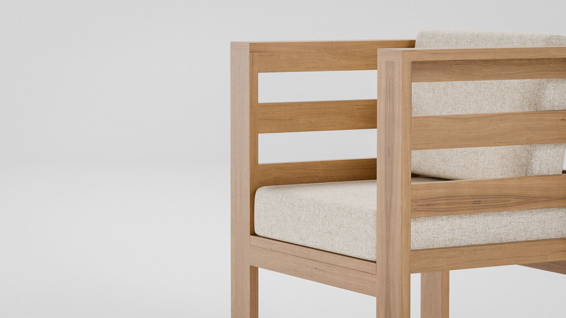 3D model Teak wood chairs couch and table VR / AR / low-poly | CGTrader