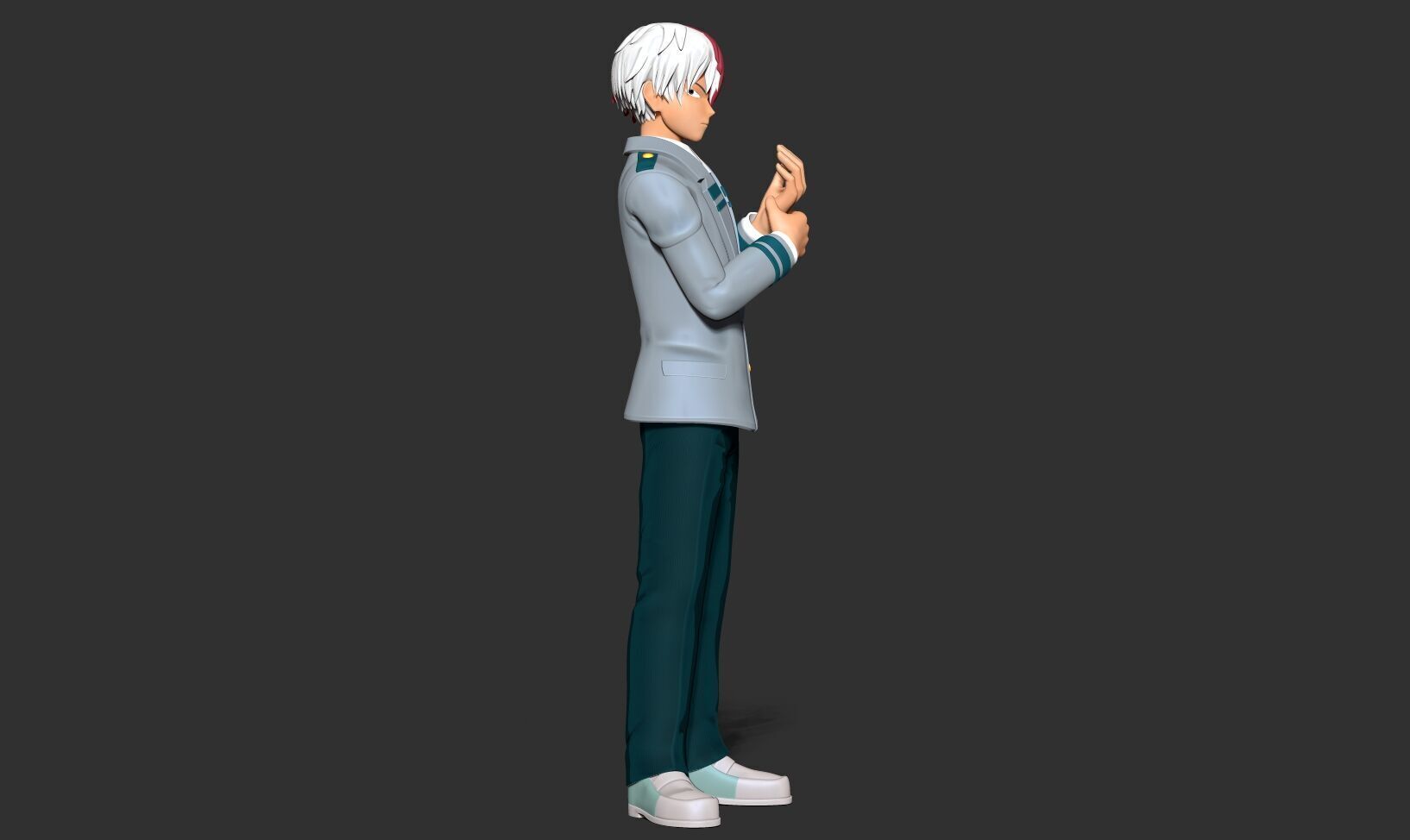 Shoto Todoroki - My Hero Academia free 3D model 3D printable | CGTrader