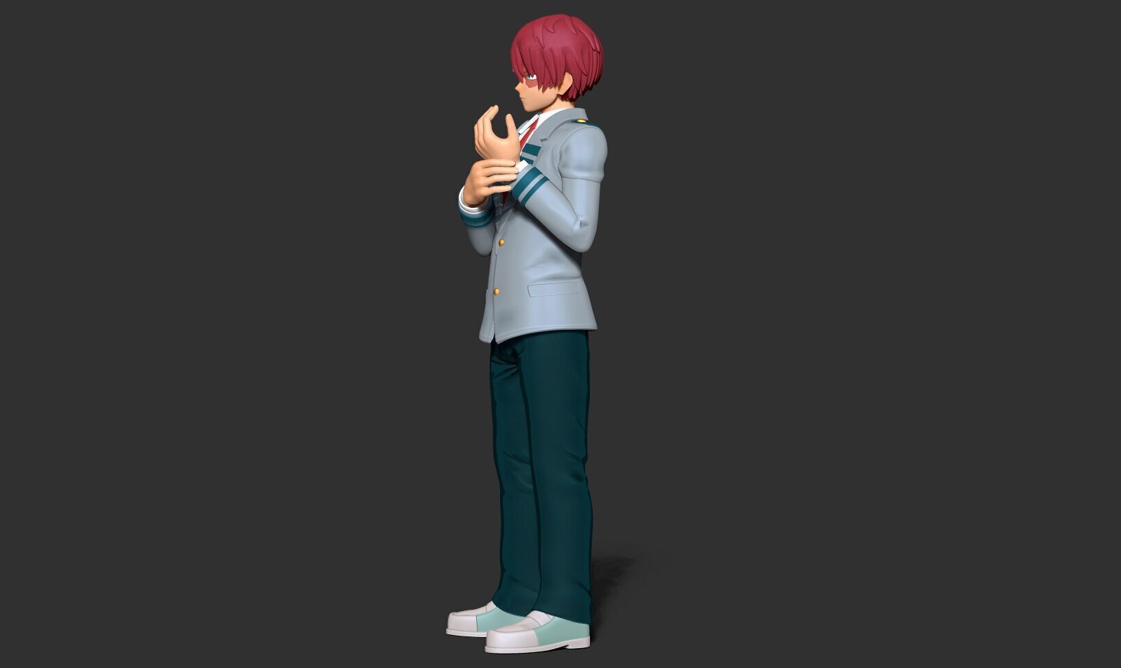 Shoto Todoroki - My Hero Academia free 3D model 3D printable | CGTrader