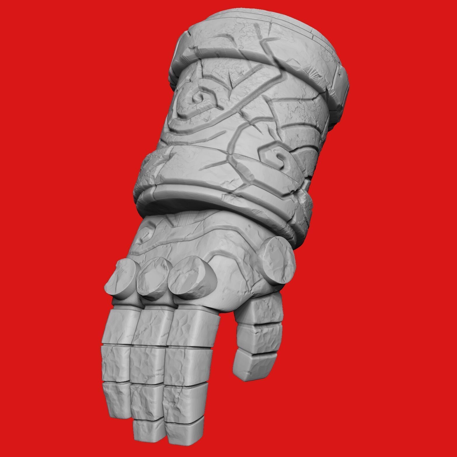 Hellboy arm Right hand of Doom 3D model 3D printable | CGTrader
