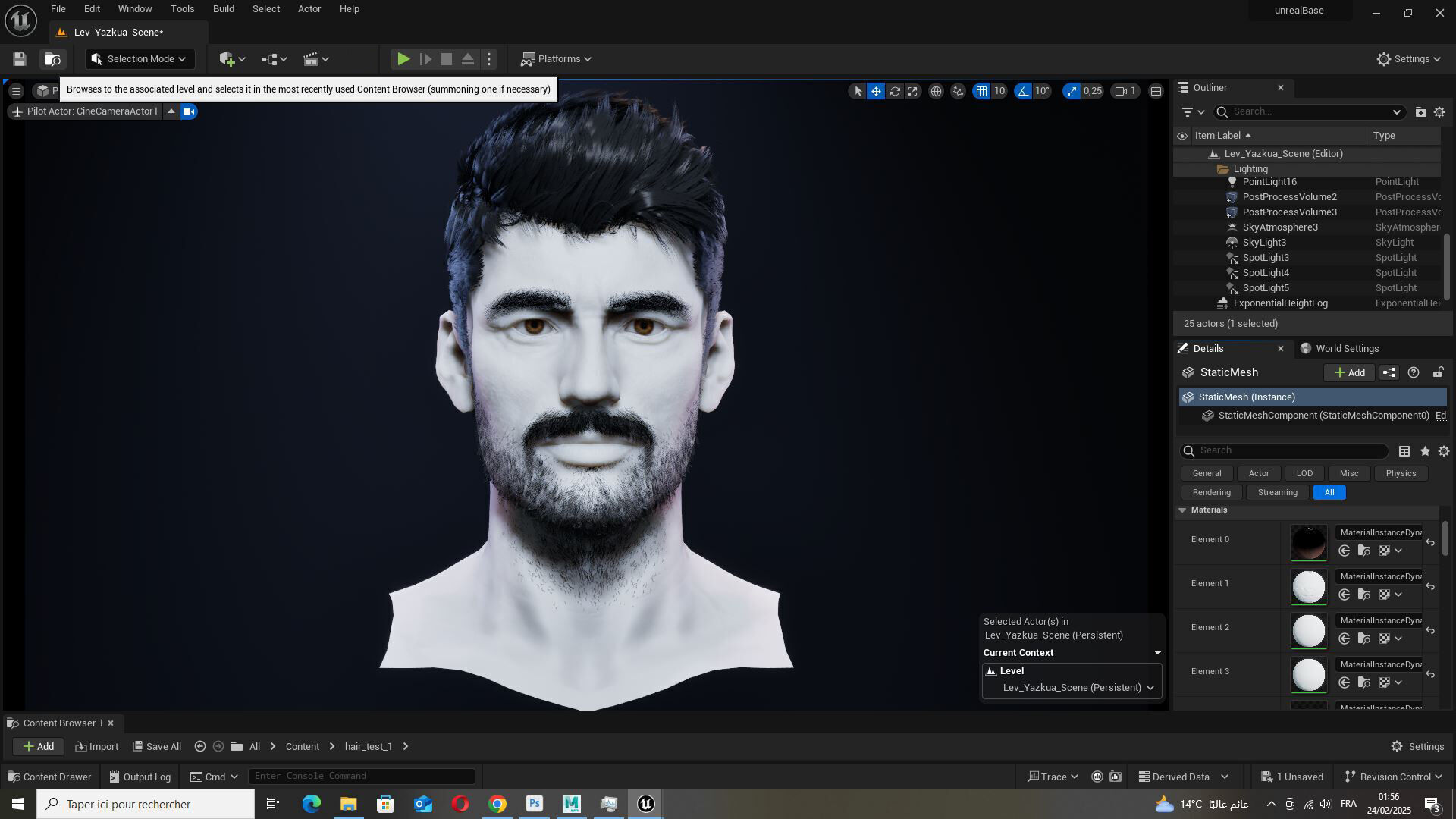 Next-Gen 3D Male Hairstyle with Beard Mustache PBR Ready free VR / AR ...