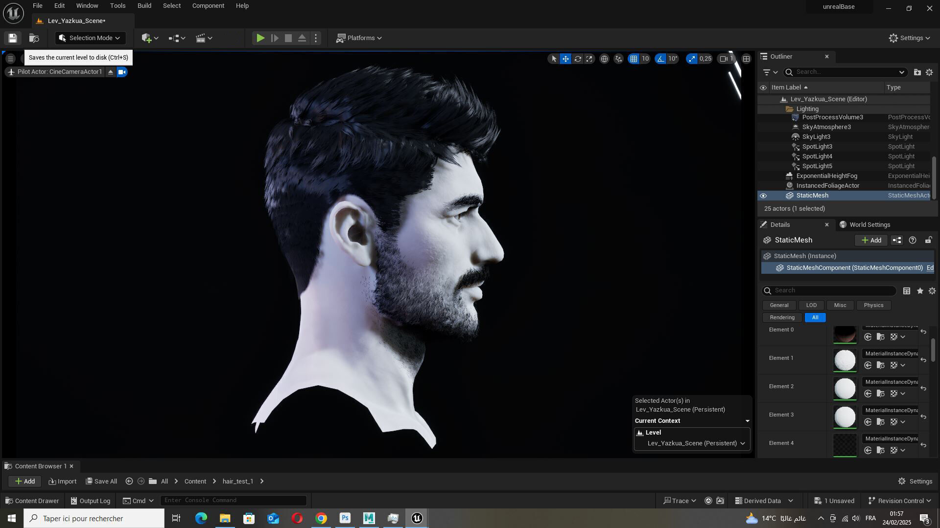 Next-Gen 3D Male Hairstyle with Beard Mustache PBR Ready free VR / AR ...