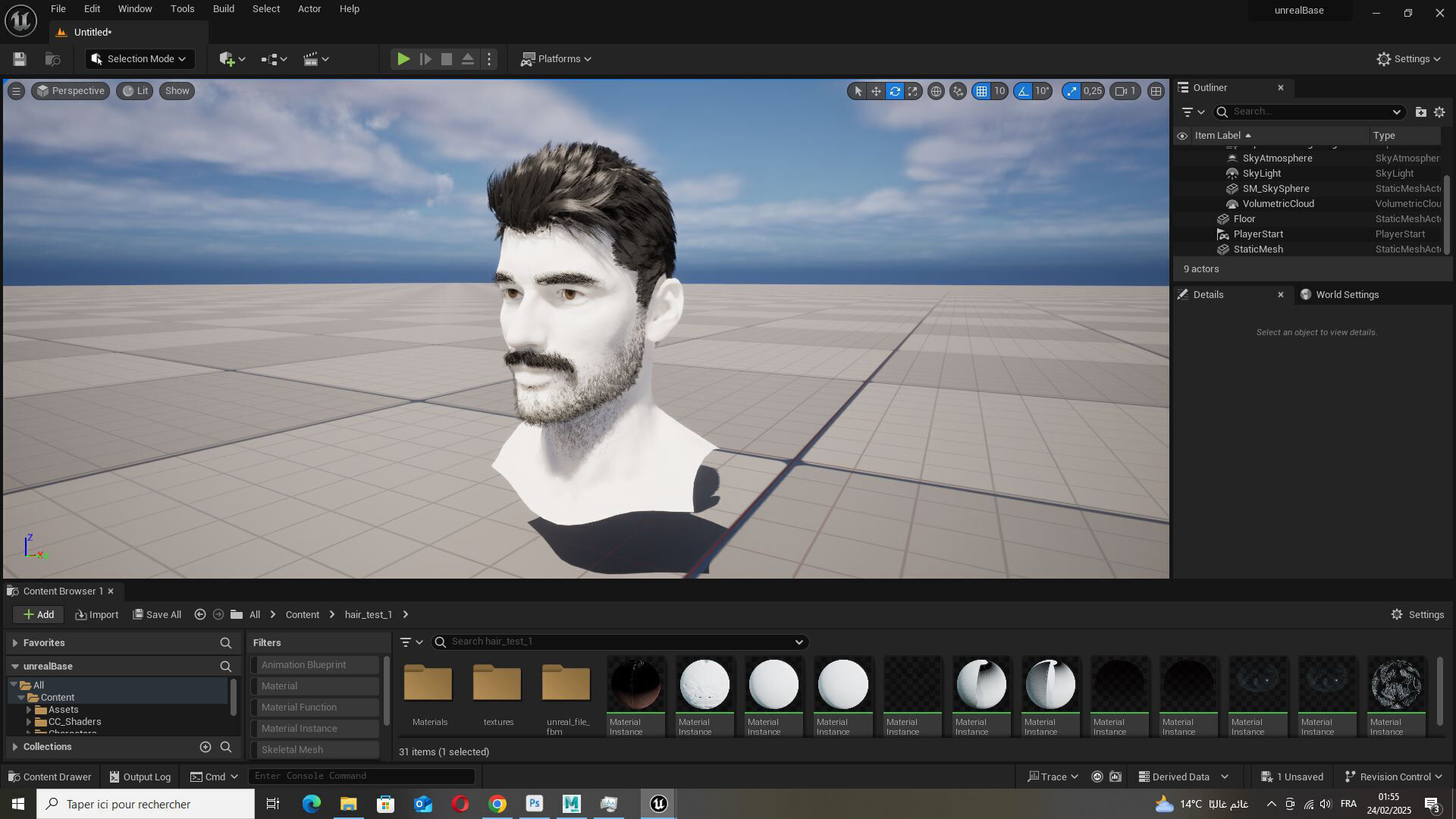 Next-Gen 3D Male Hairstyle with Beard Mustache PBR Ready free VR / AR ...