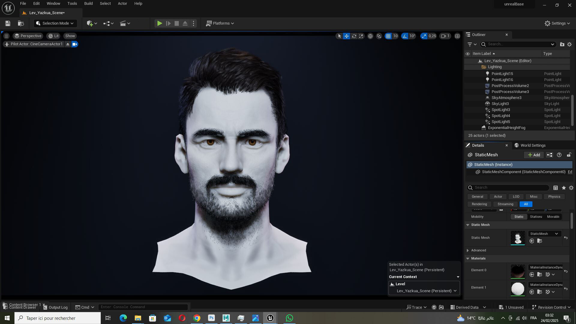 Realistic 3D Male Hair Beard Mustache Game CGI Ready free VR / AR / low ...