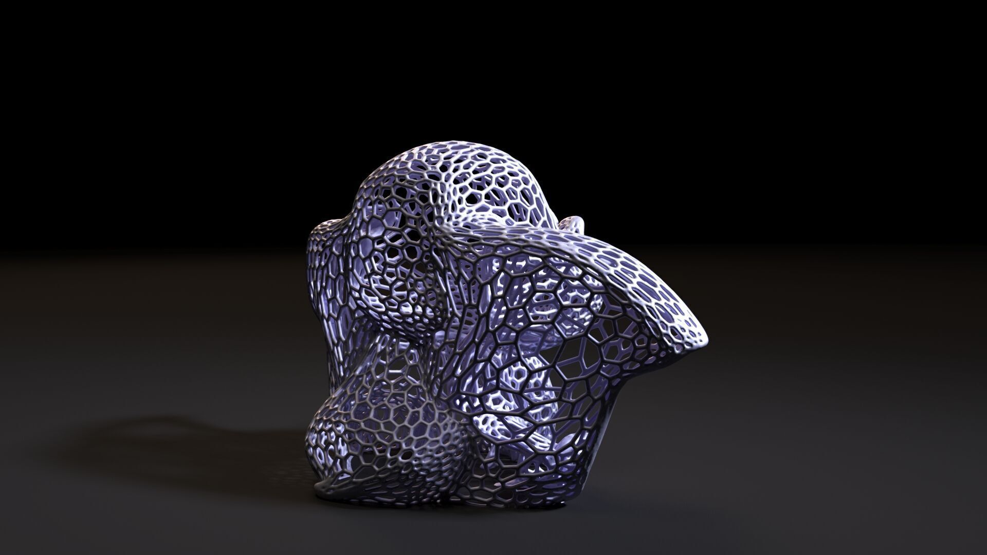 Elephant Dumbo Voronoi 3D model 3D printable | CGTrader