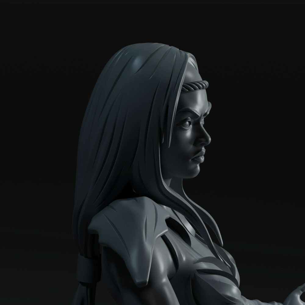 miniature female 3D model | CGTrader