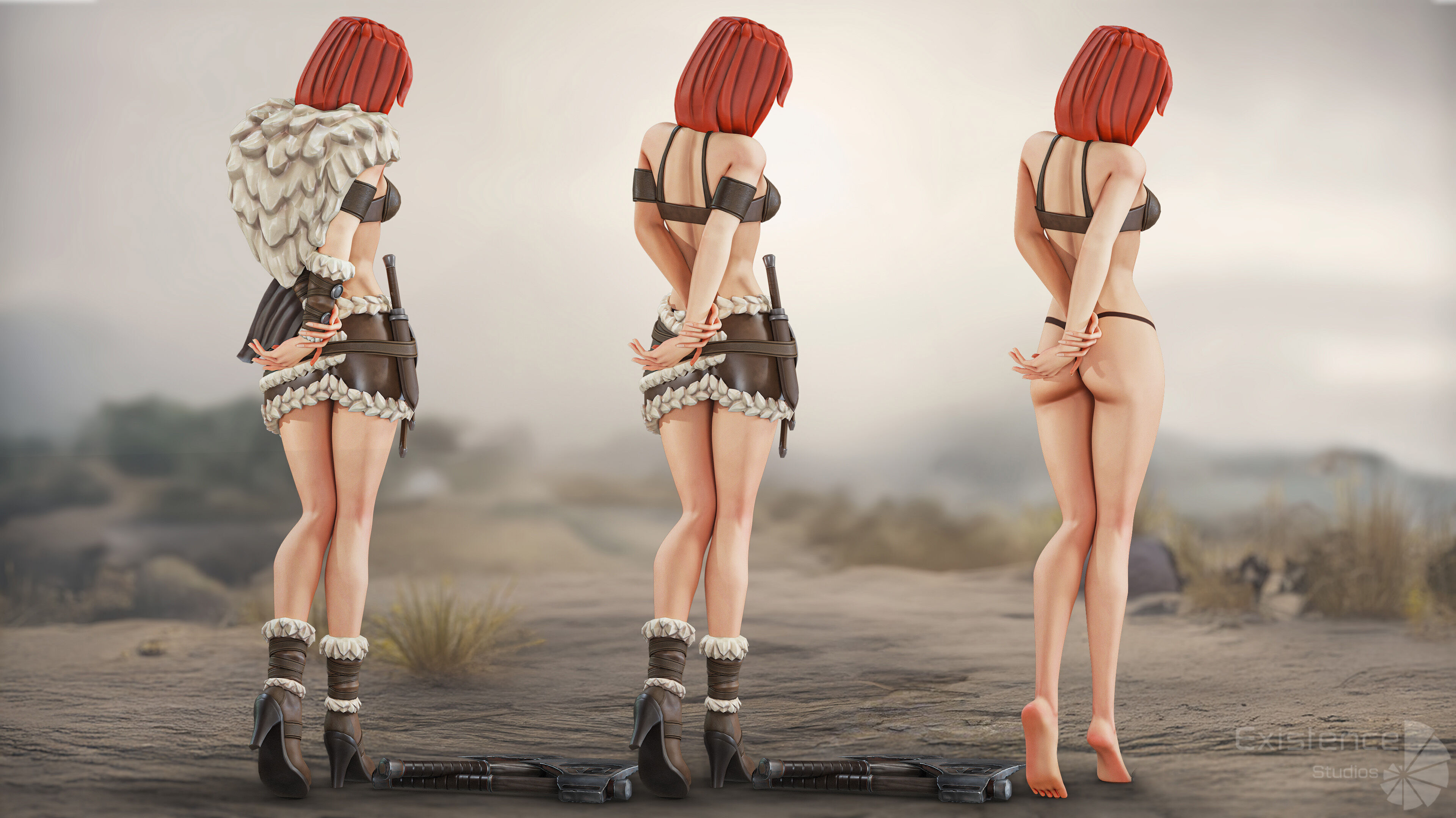 3D model Valkyrie - Mythic Asgard Battle Shieldmaiden - Fantasy Hero - 60 VR / AR / low-poly ...