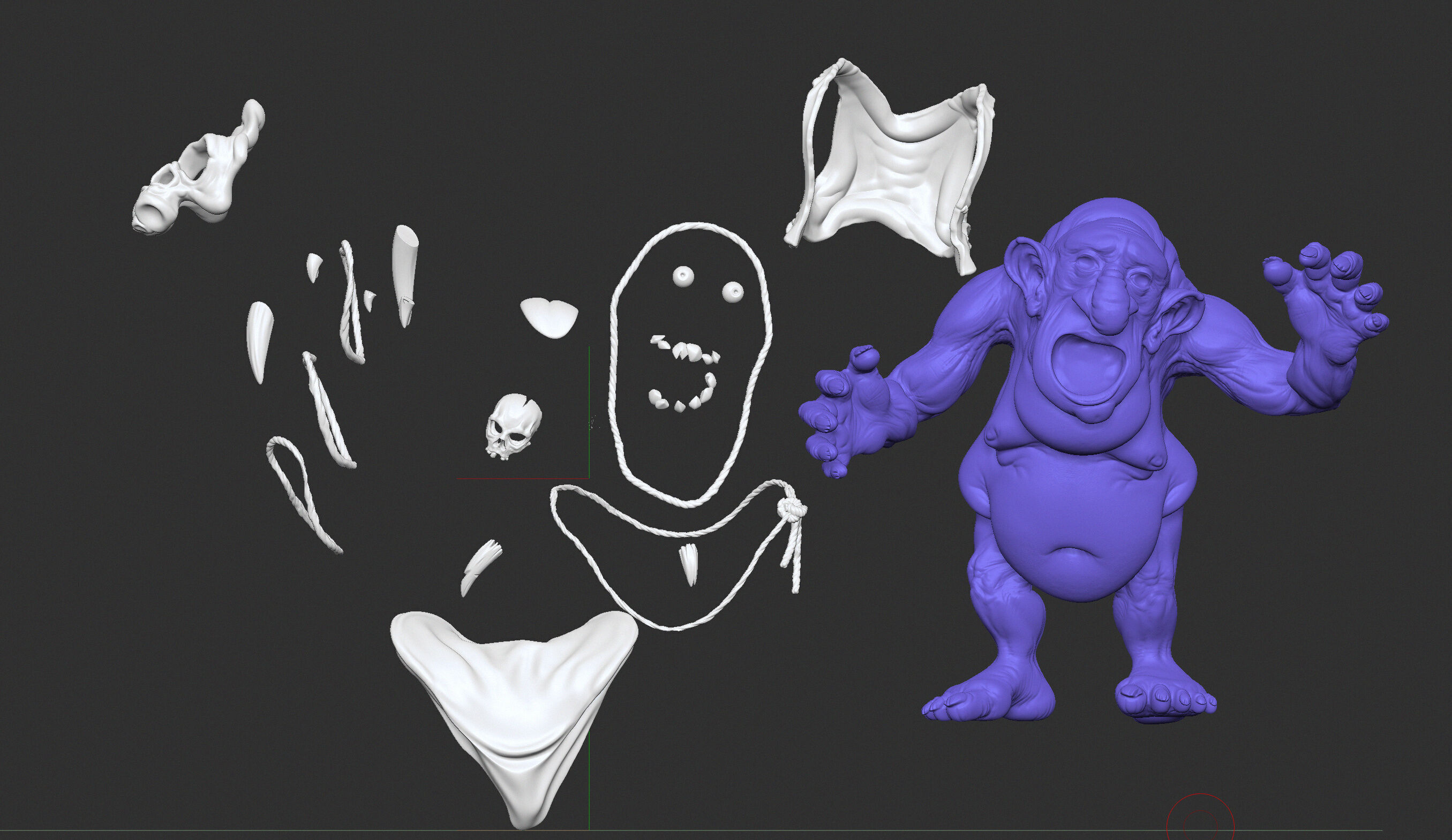 troll 3d print 8 poses 3D model 3D printable | CGTrader