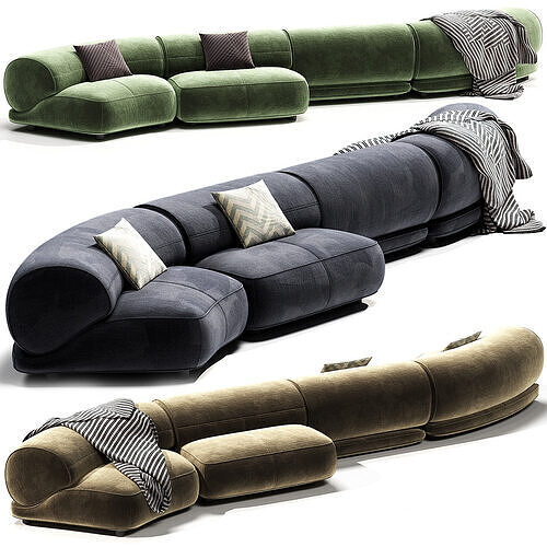 Sofa Whale Lounge 3D model | CGTrader