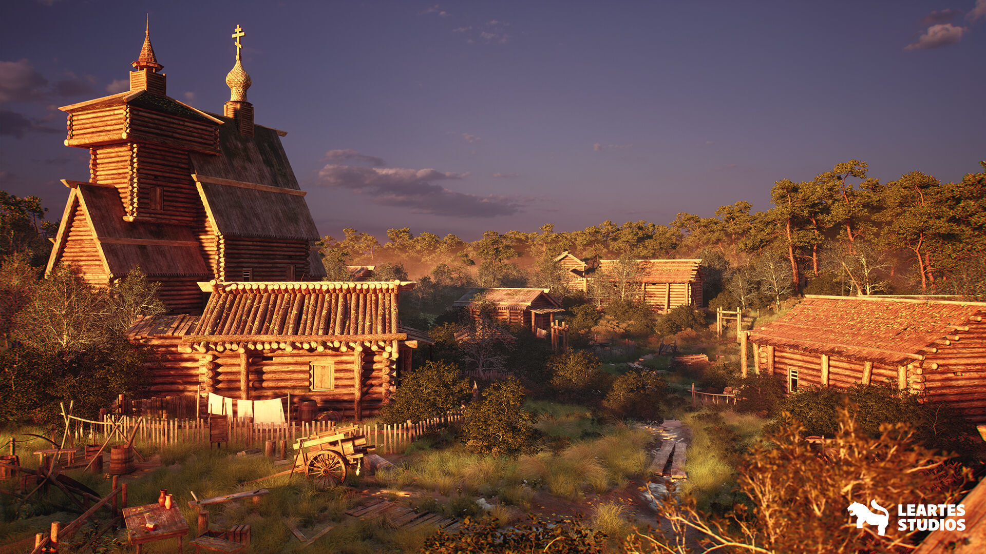 3D model Medieval Russian Village VR / AR / low-poly | CGTrader