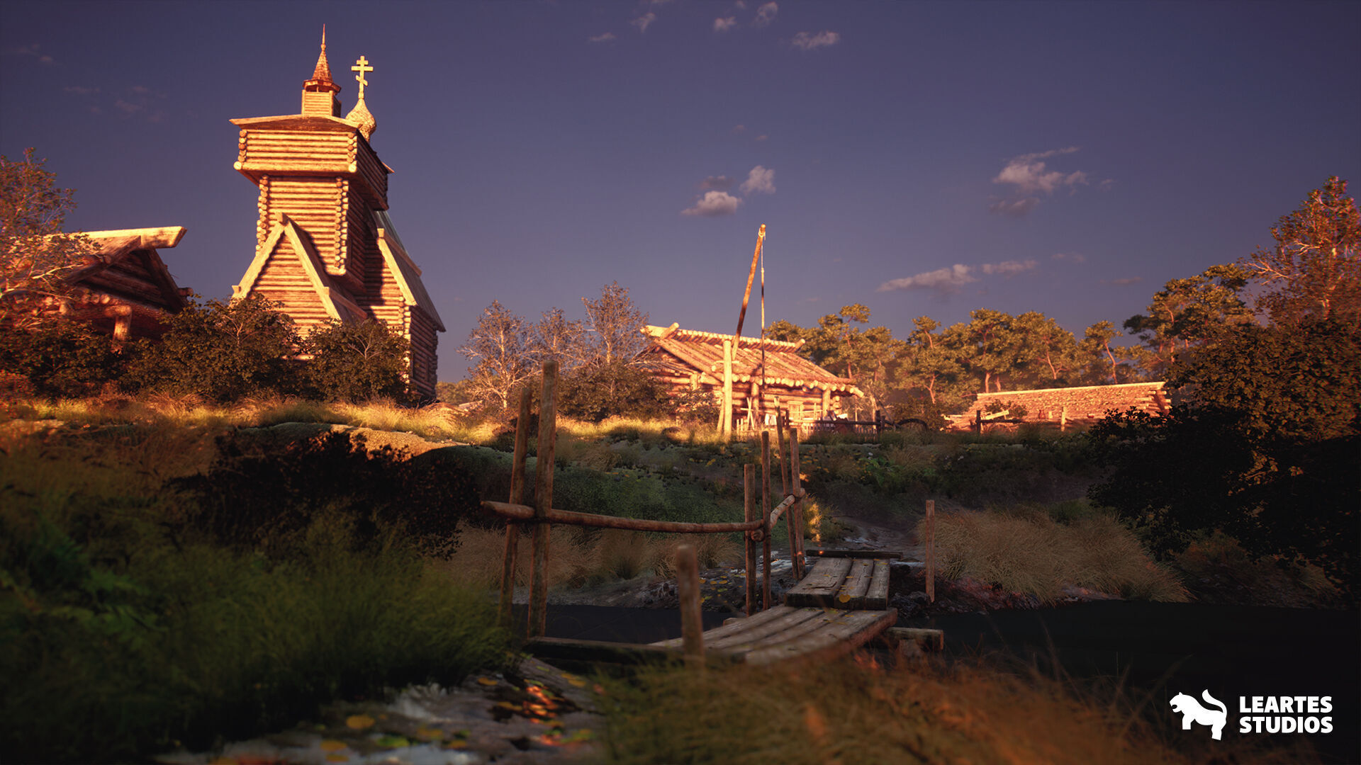 3D model Medieval Russian Village VR / AR / low-poly | CGTrader
