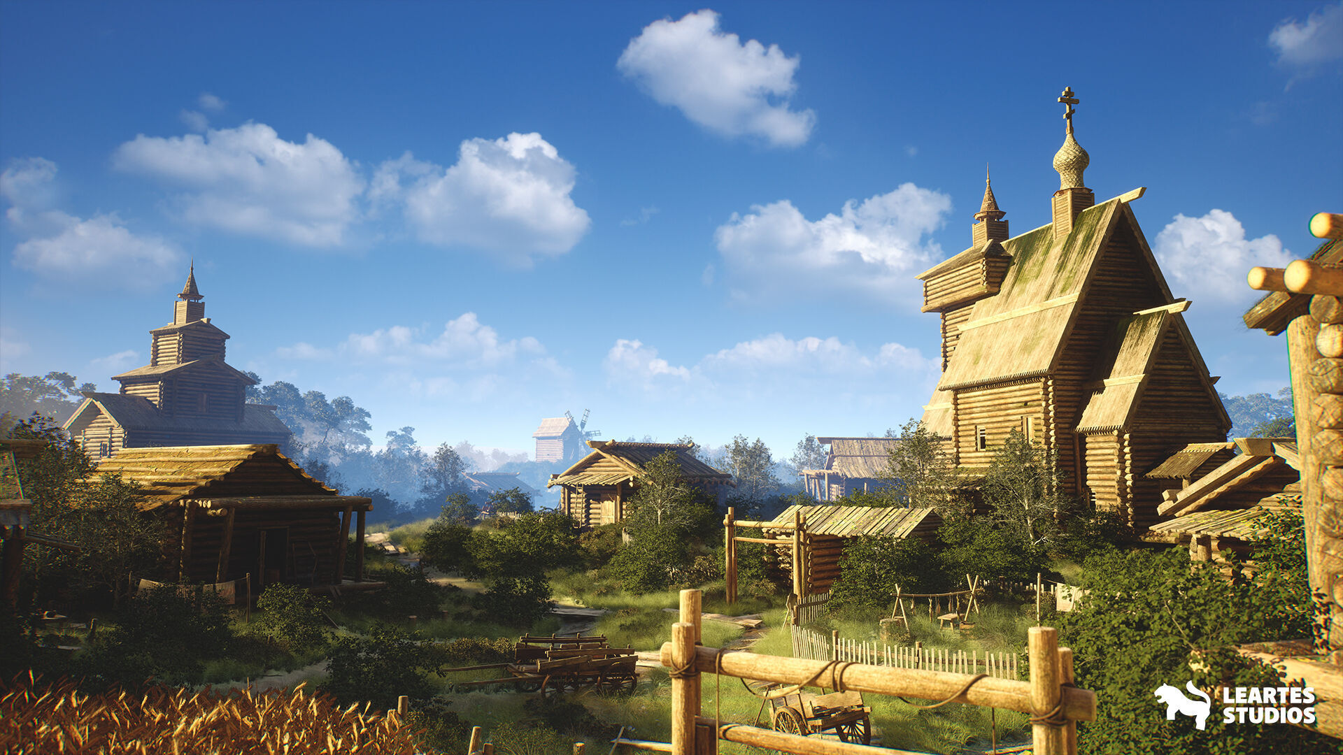 3D model Medieval Russian Village VR / AR / low-poly | CGTrader