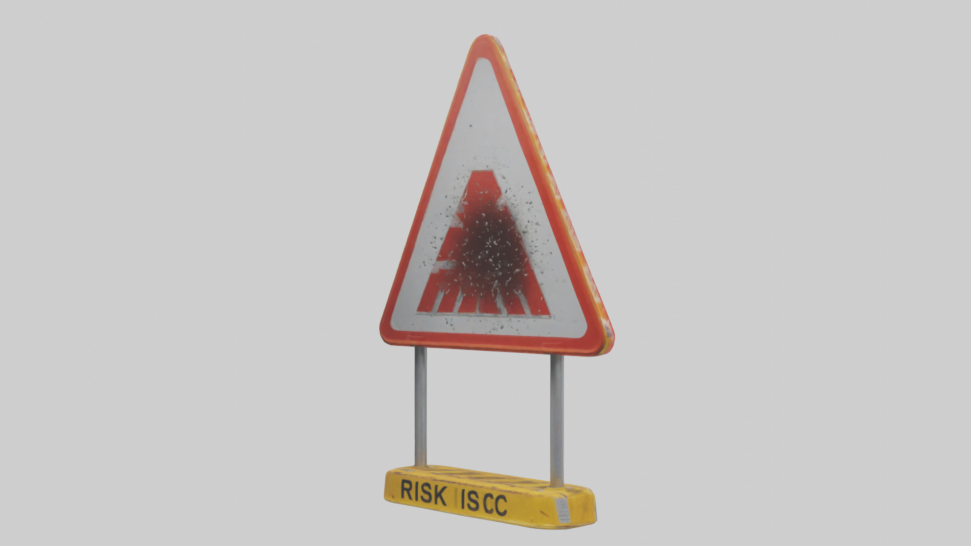 Falling Objects Risk Warning Sign model 3D model | CGTrader