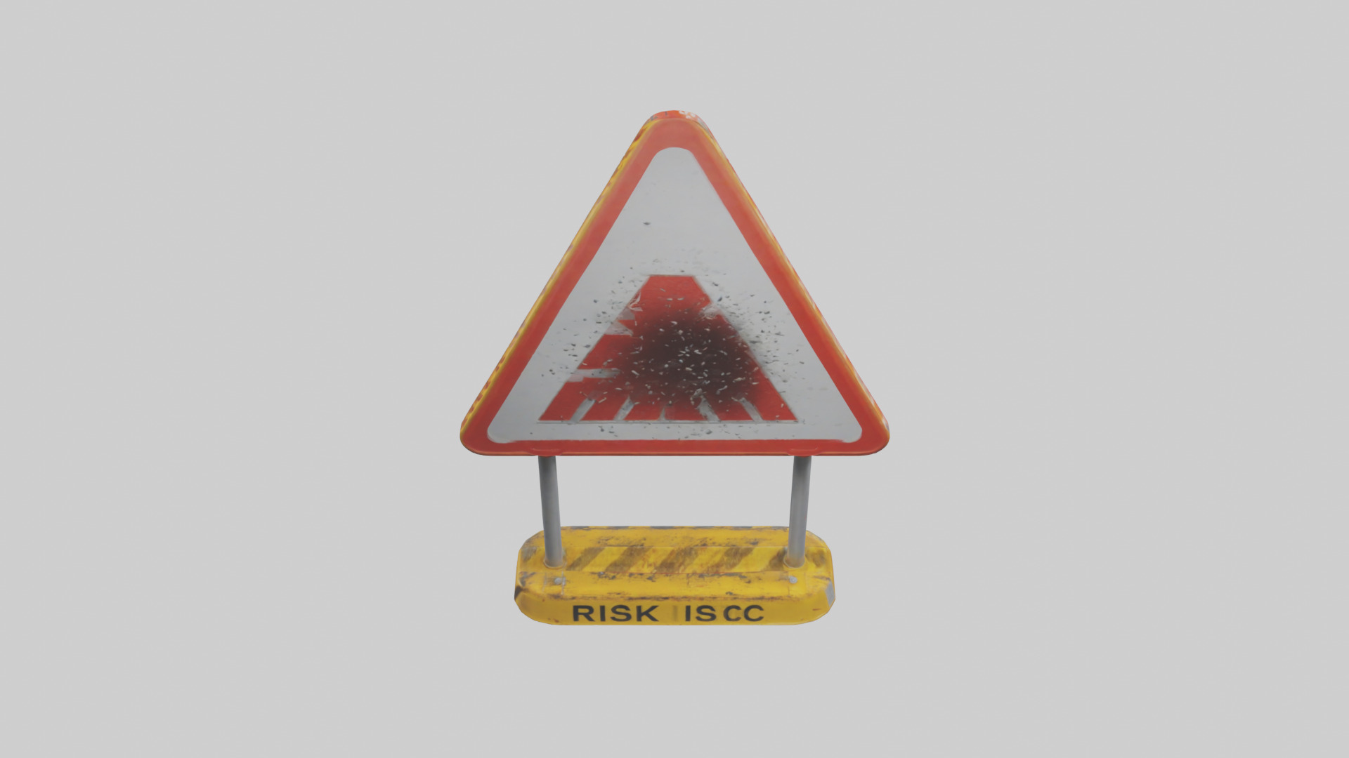Falling Objects Risk Warning Sign model 3D model | CGTrader