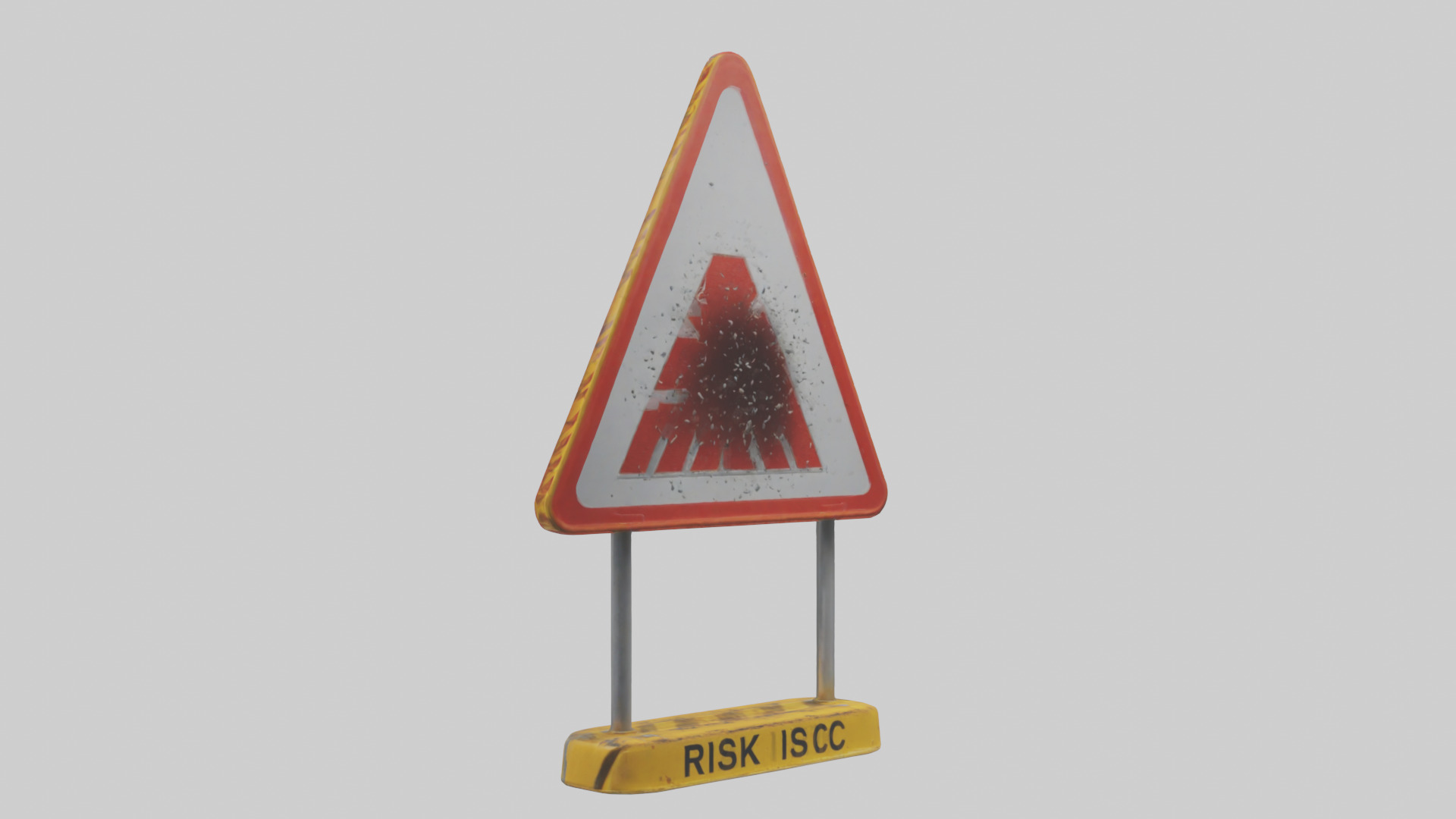 Falling Objects Risk Warning Sign model 3D model | CGTrader