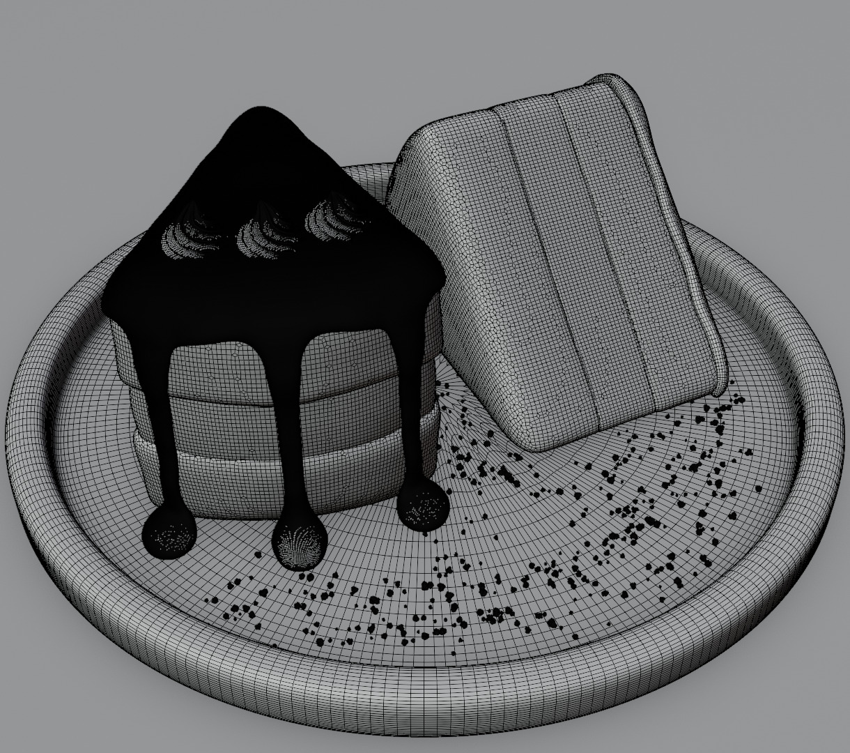realistic chocolate cake 3D model for adversiting 3D model | CGTrader