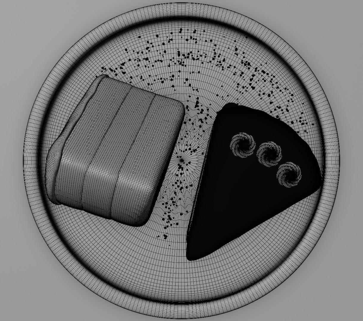 realistic chocolate cake 3D model for adversiting 3D model | CGTrader