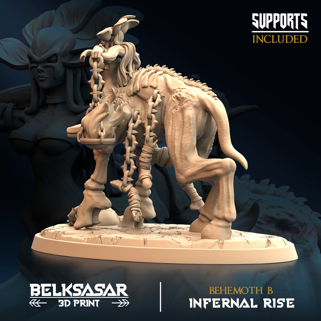 Behemoth B Nude 3D model 3D printable | CGTrader