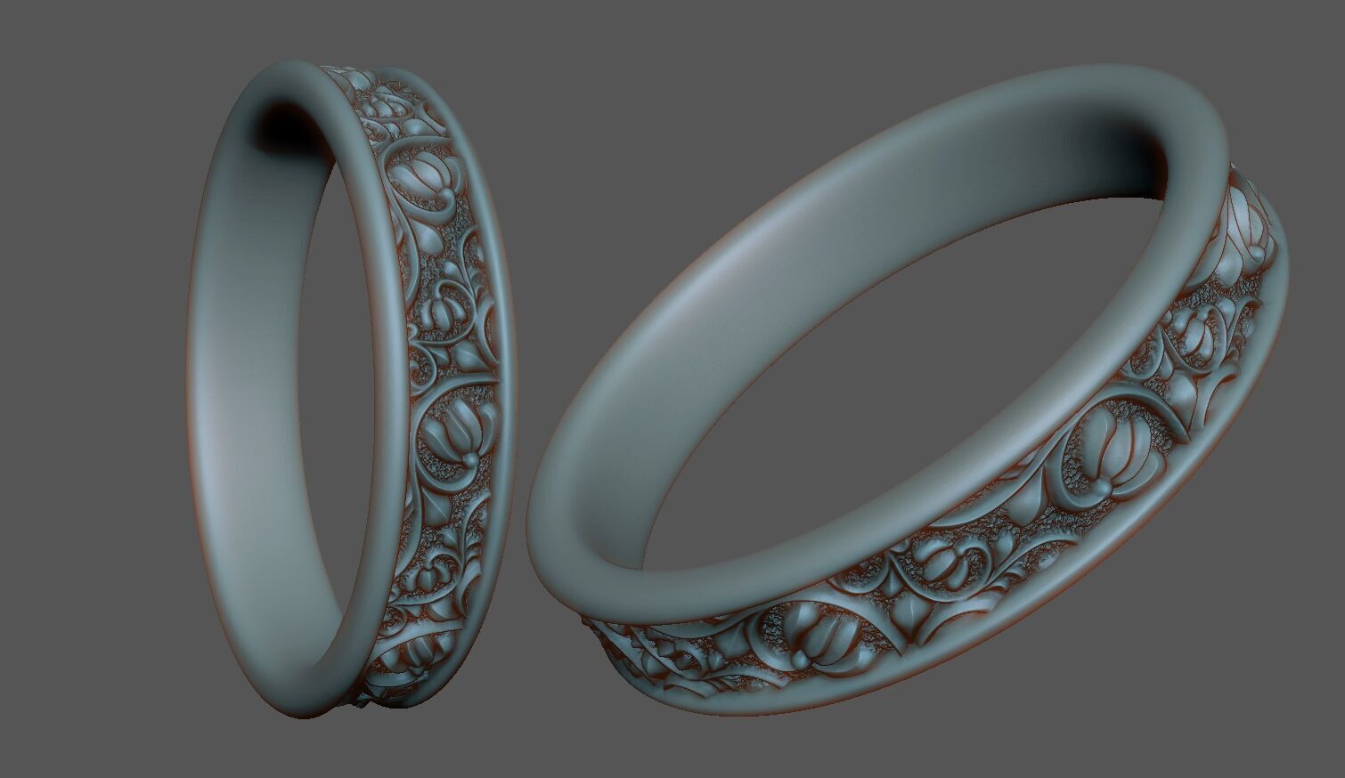 Ornament Ring CAD free 3D model 3D printable | CGTrader