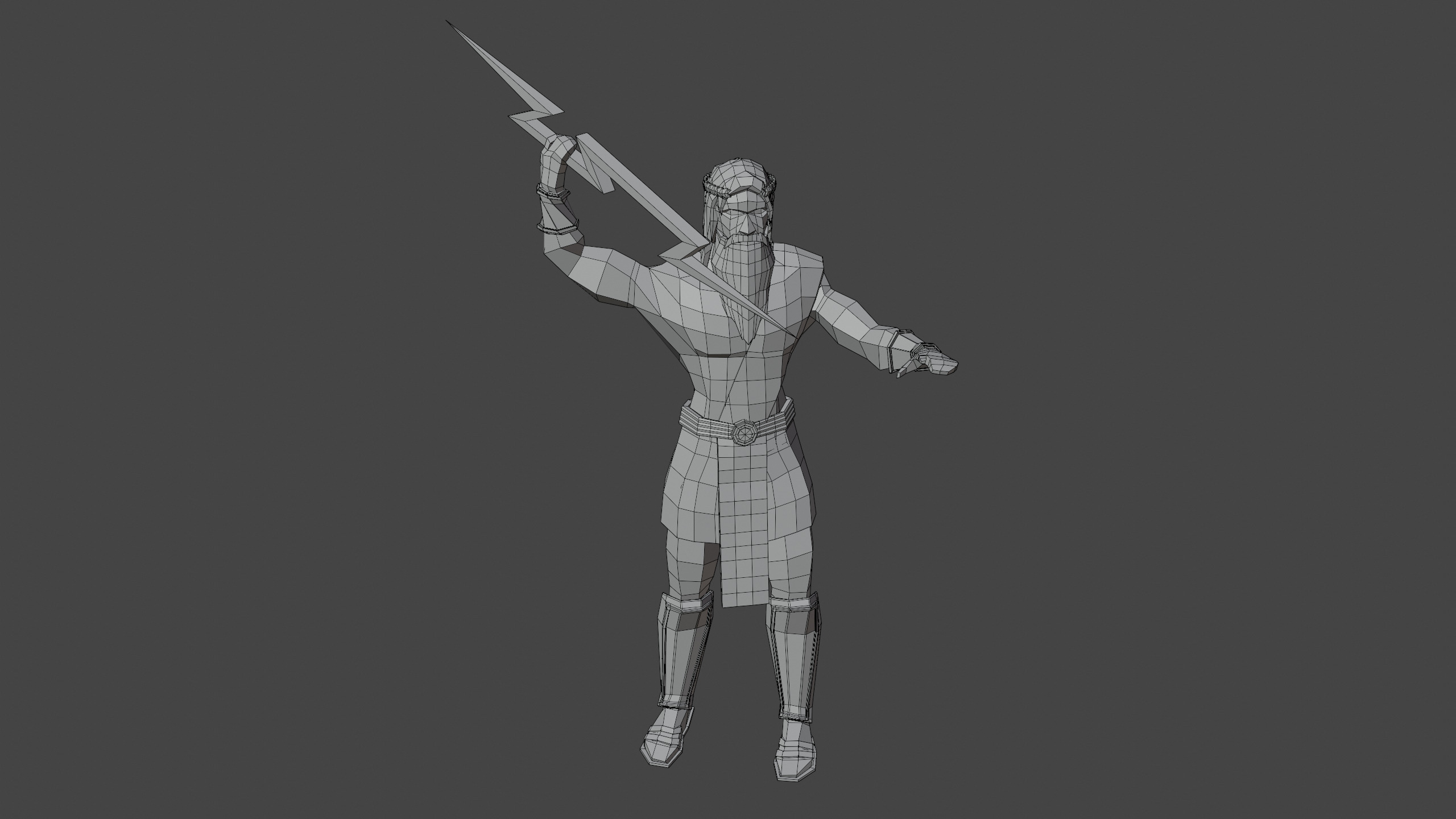 3D model Thunderer Lord of Olympus Sky god Greek god King Olympian Zeus ...