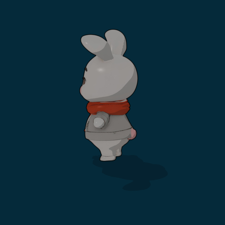 Cartoon Rabbit Model 3D Model free 3D model | CGTrader