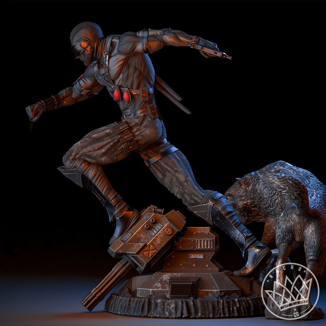 Fan Art - Snake Eyes - Statue - Removable Timber Wolf 3D model 3D ...