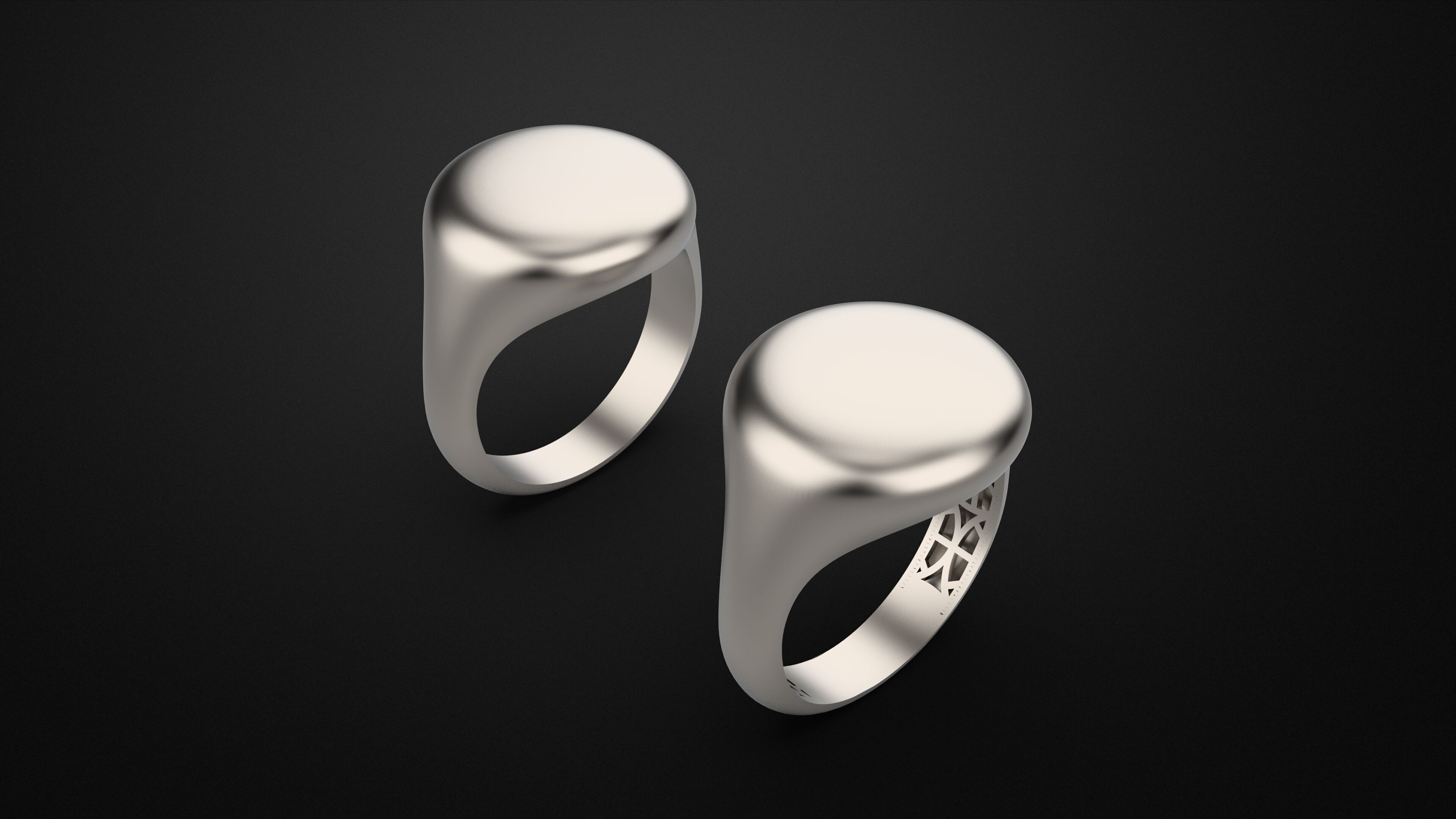 a100-114-signet rings 3D model 3D printable | CGTrader