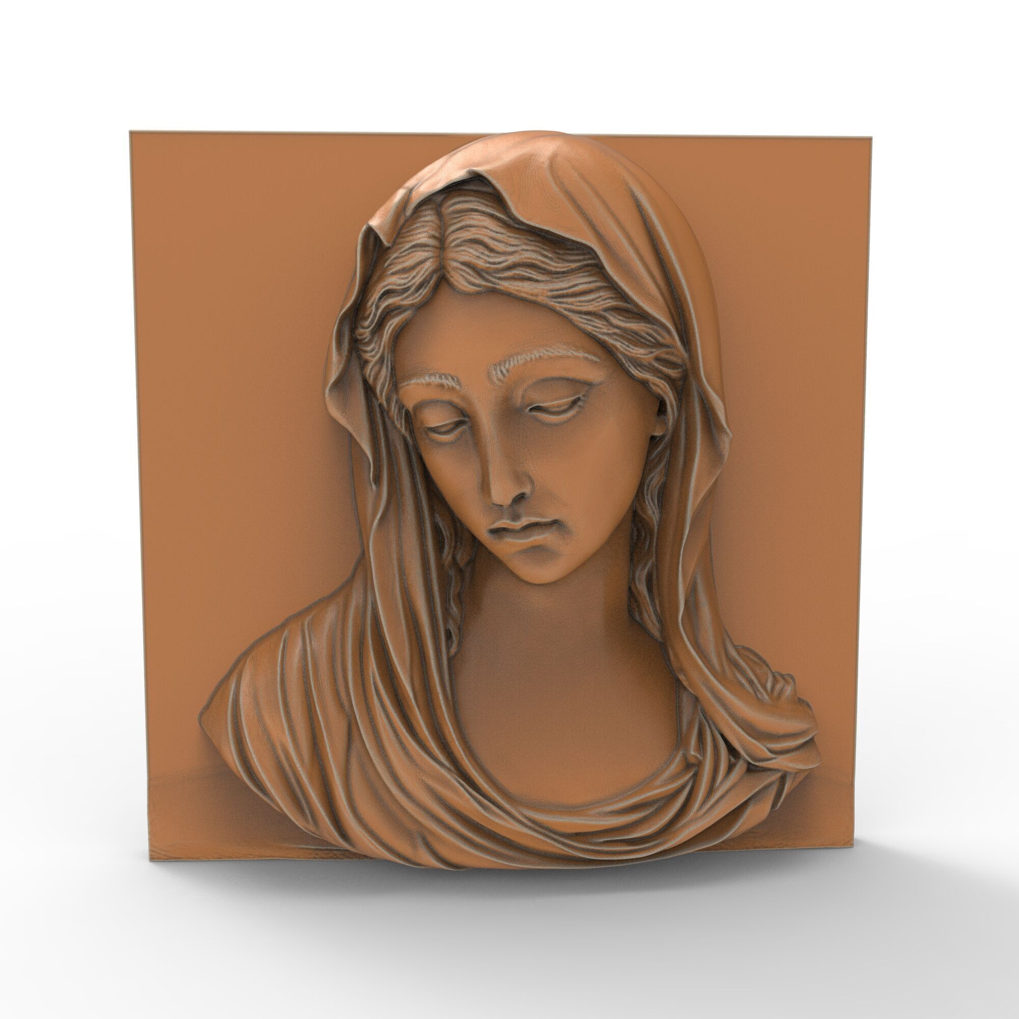 Virgin Mary Christian Religious Icon Holy Mother Sculpture 3D model 3D ...
