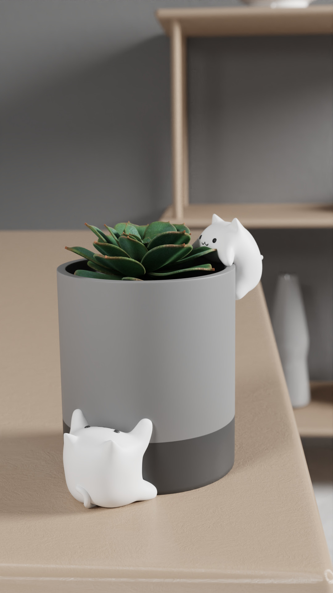 Bongo Cat Plant Pot - Plant For 3D Print 3D model 3D printable | CGTrader