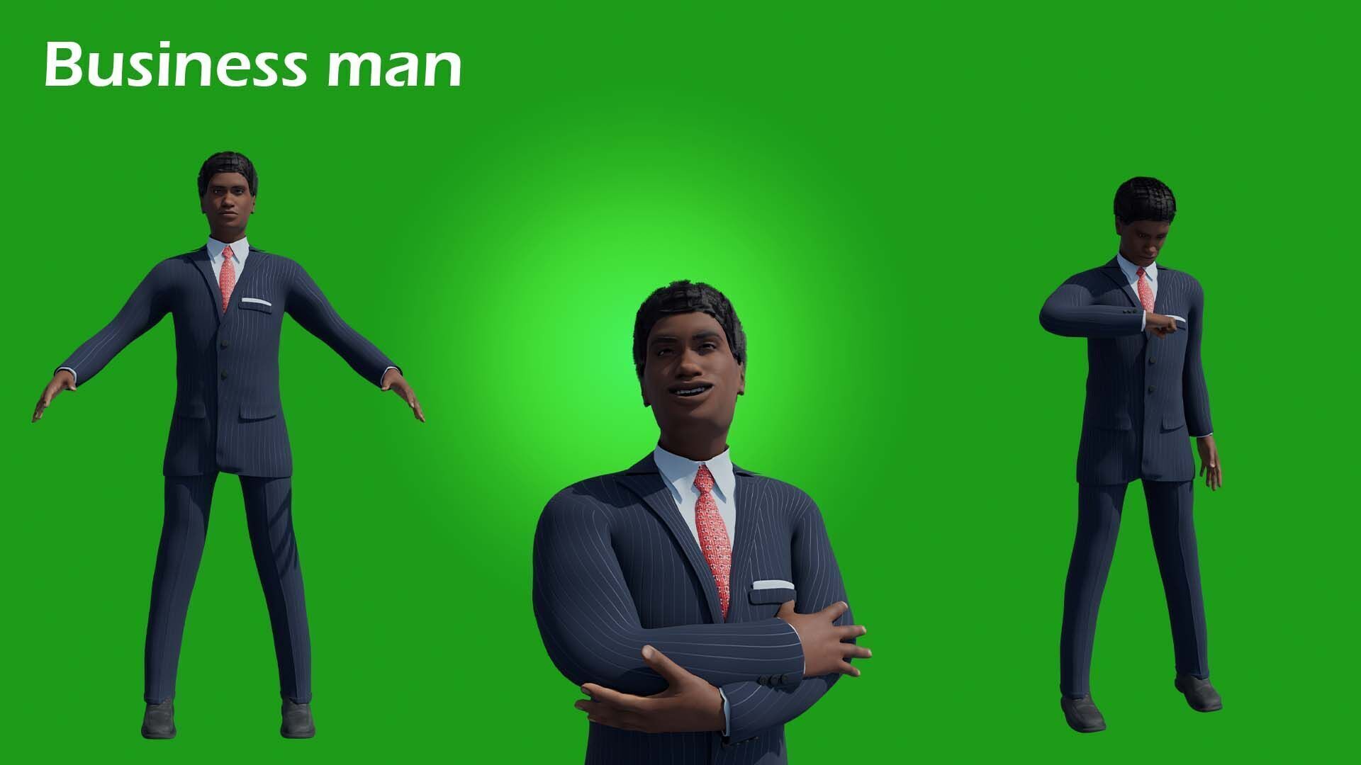 Business man free 3D model rigged | CGTrader
