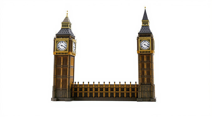 3D model Big Ben Clock Tower London Model VR / AR / low-poly | CGTrader