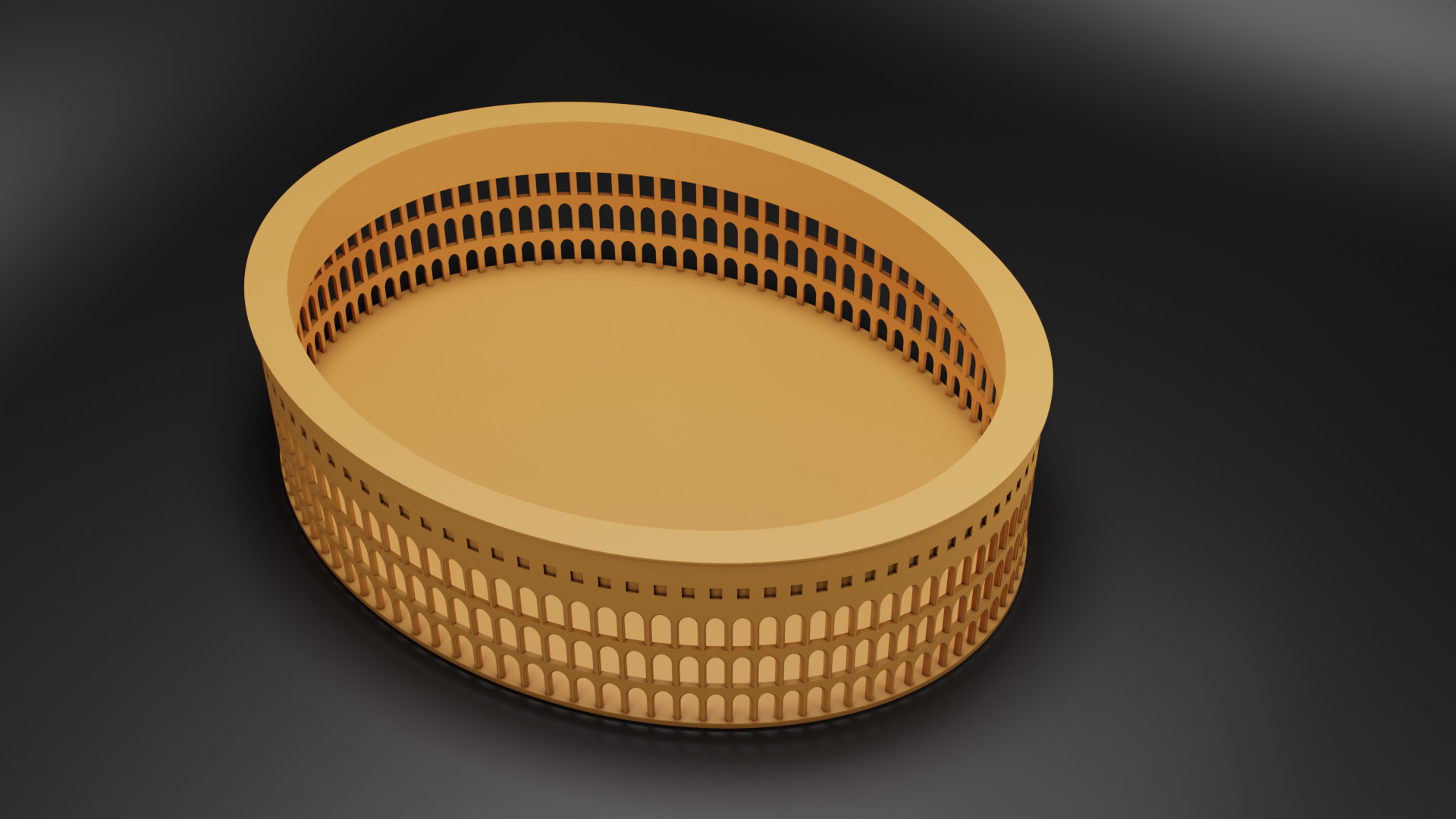 Roman Coliseum Low Poly 3D Model 3D model 3D printable | CGTrader