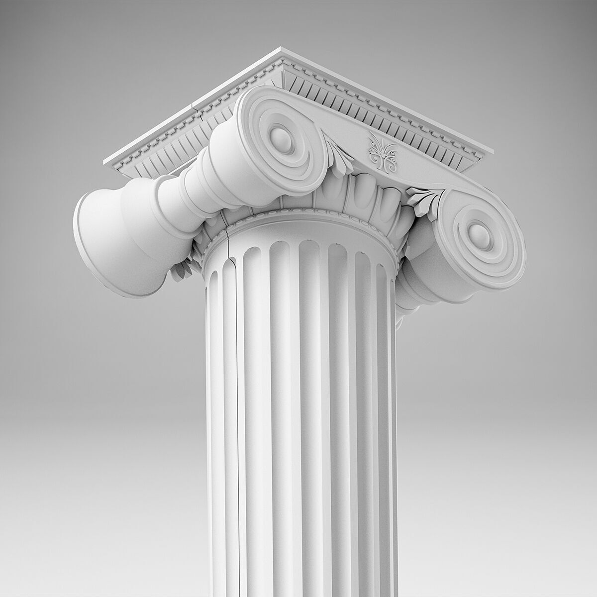Modular Greek ionic Column for 3d print 3D model 3D printable | CGTrader