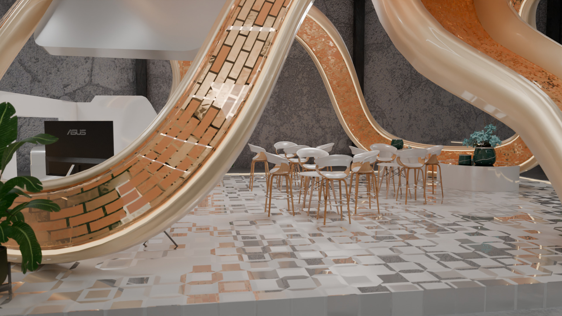 Modern Exhibition Booth High Quality 3D Model Product Displays 3D model ...