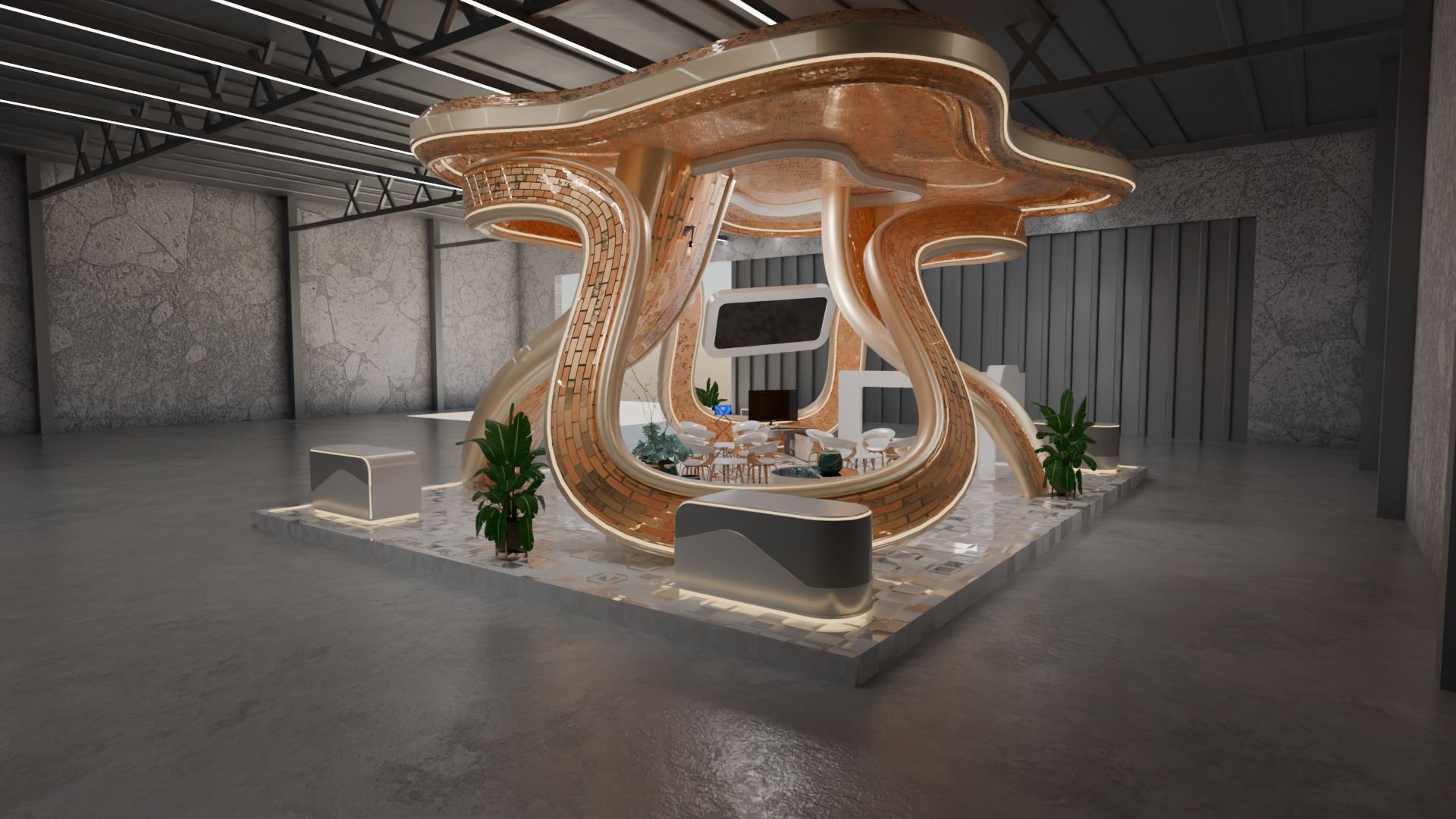 Modern Exhibition Booth High Quality 3D Model Product Displays 3D model ...