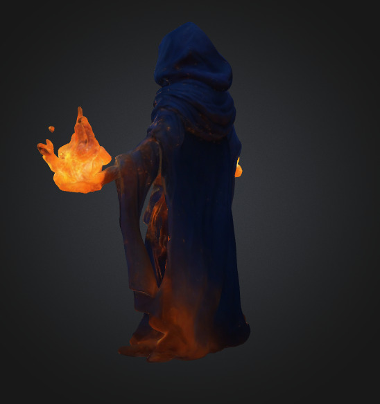Arcane Flame Wizard 3D model | CGTrader